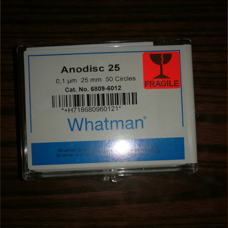 GE whatman Anopore无机膜 Anodisc25 AAO膜板 氧化铝膜6809-6012,材料平台
